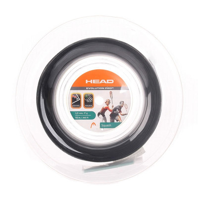 Head Evolution Pro 1.21 mm Black 110 m | SQUASH \ Strings \ Reels | Rakiety do squasha ...