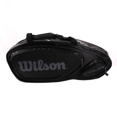 Thermobag Wilson Tour V 9 Pack BLACK | SQUASH \ Bags \ Wilson BADMINTON ...