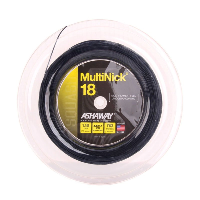 Ashaway MultiNick 18 110 m | SQUASH \ Strings \ Reels | Rakiety do ...