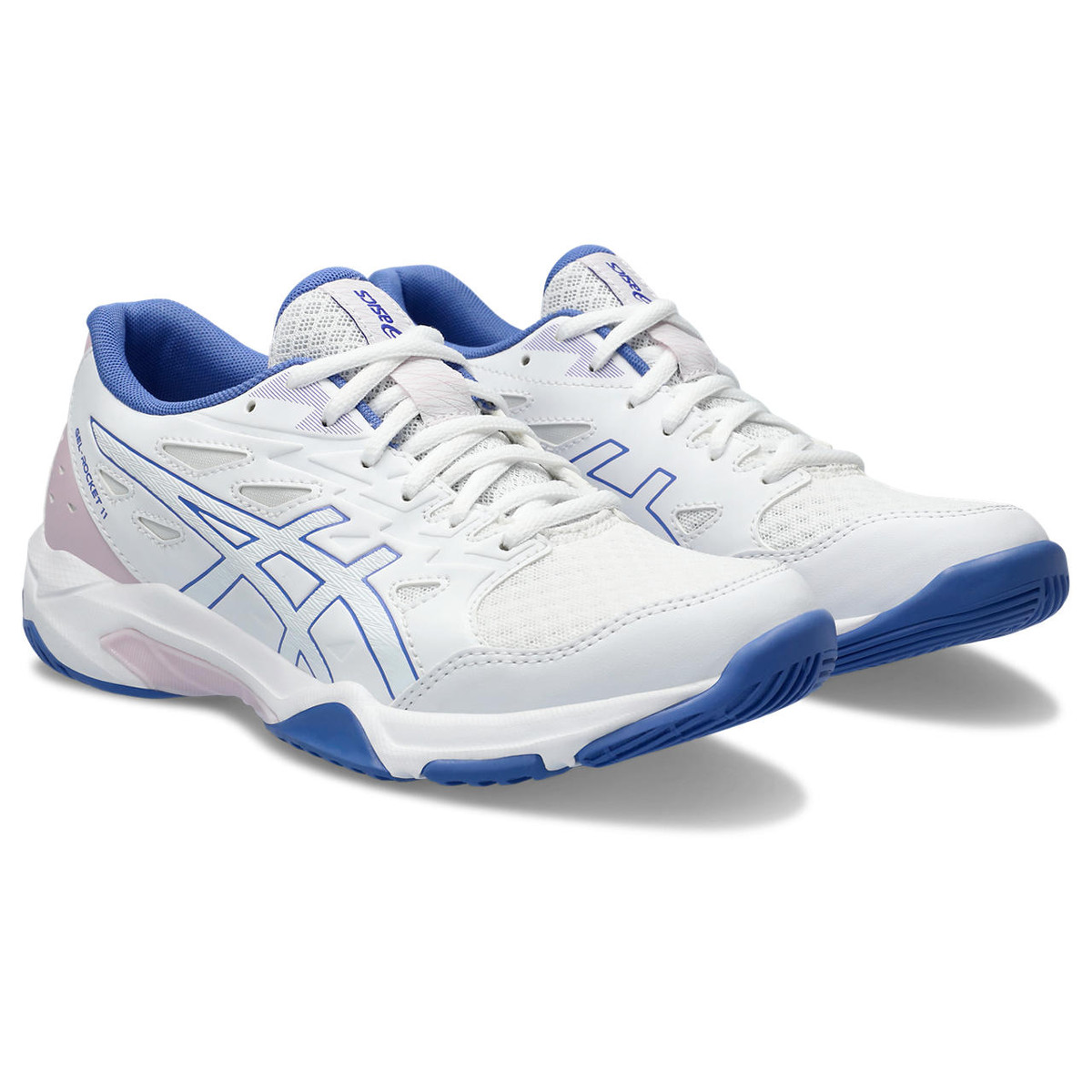 Buty Asics Gel-Rocket 11 Women's White / Sapphire White | SQUASH \ Shoes \ Asics BADMINTON ...
