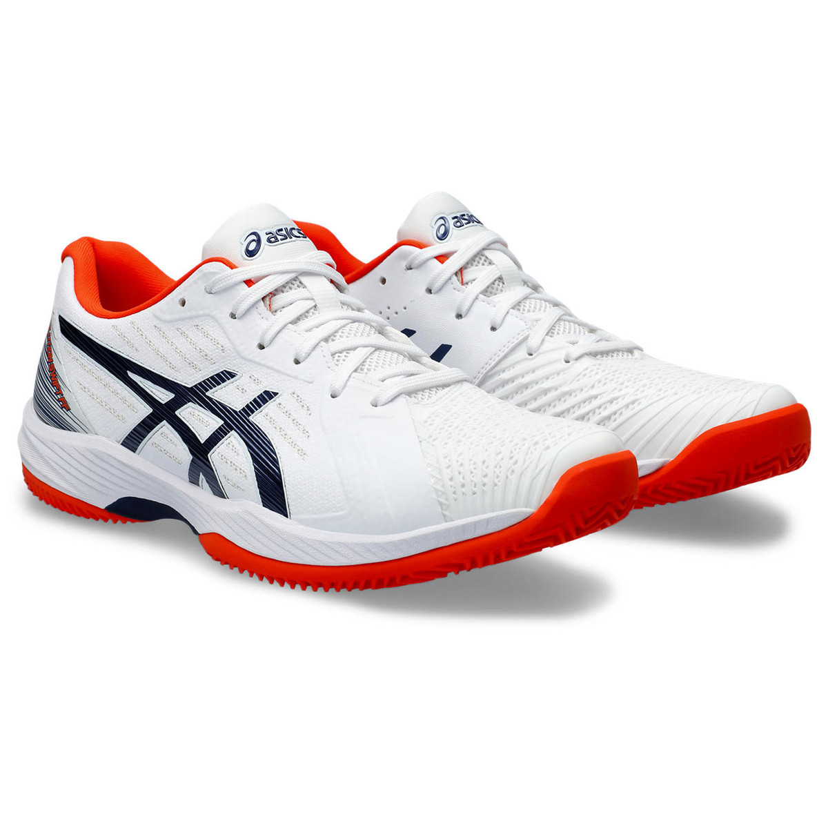 Buty Asics Solution Swift FF CLAY White / Blue Expanse White || Red ...