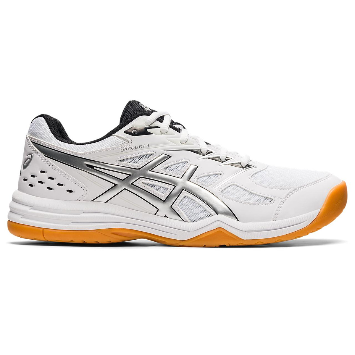 Buty Asics Upcourt 4 White / Pure Silver White || Silver | SQUASH \ Shoes \ Asics BADMINTON ...