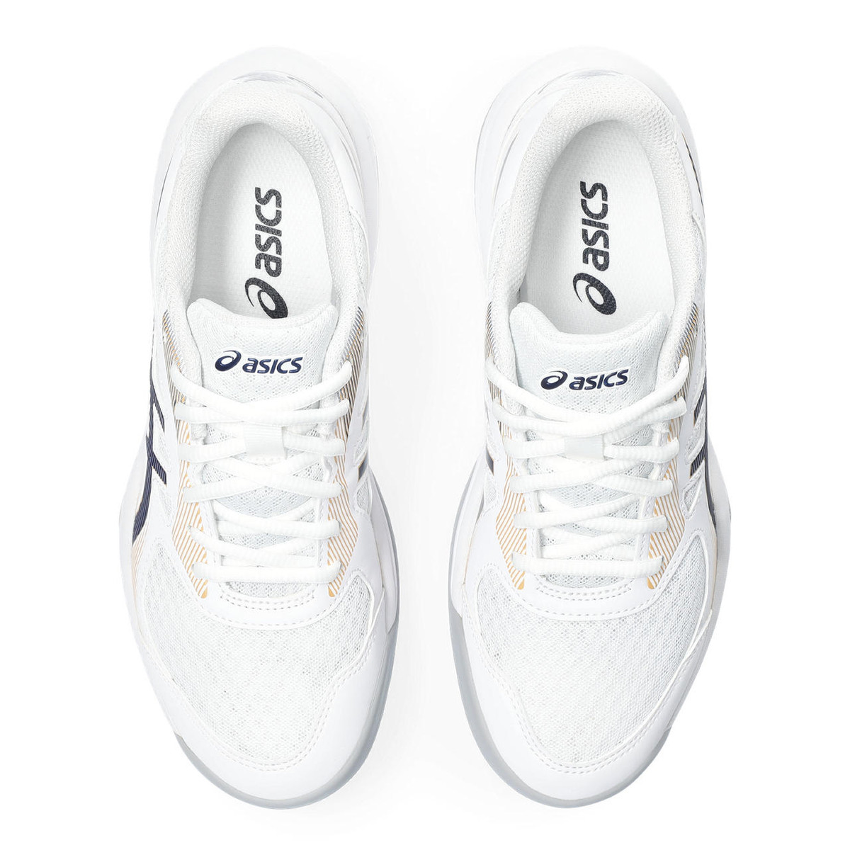 Buty Asics Upcourt 5 Women's White / Peacoat White || Navy | SQUASH \ Shoes \ Asics BADMINTON ...