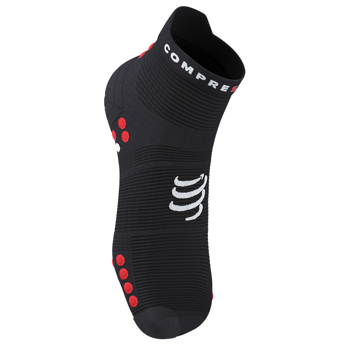 Compressport Pro Racing Socks v4.0 Run Low Black / Red Black ...