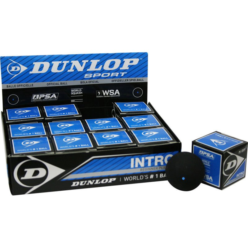 Dunlop Intro Blue Dot squash balls 12pcs. | SQUASH \ Balls \ Dunlop ...