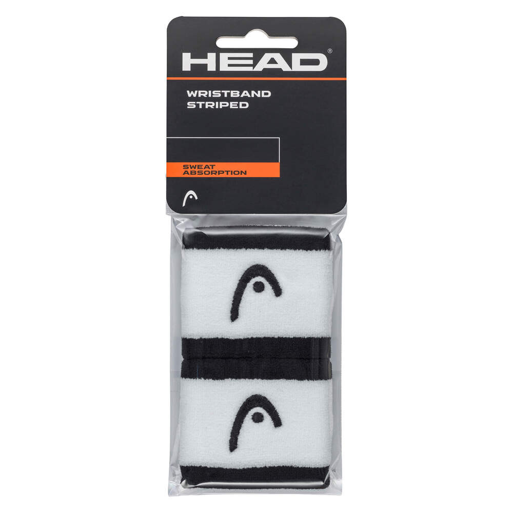 Head Wristband Striped 2,5" Black / White White || Black | SQUASH ...