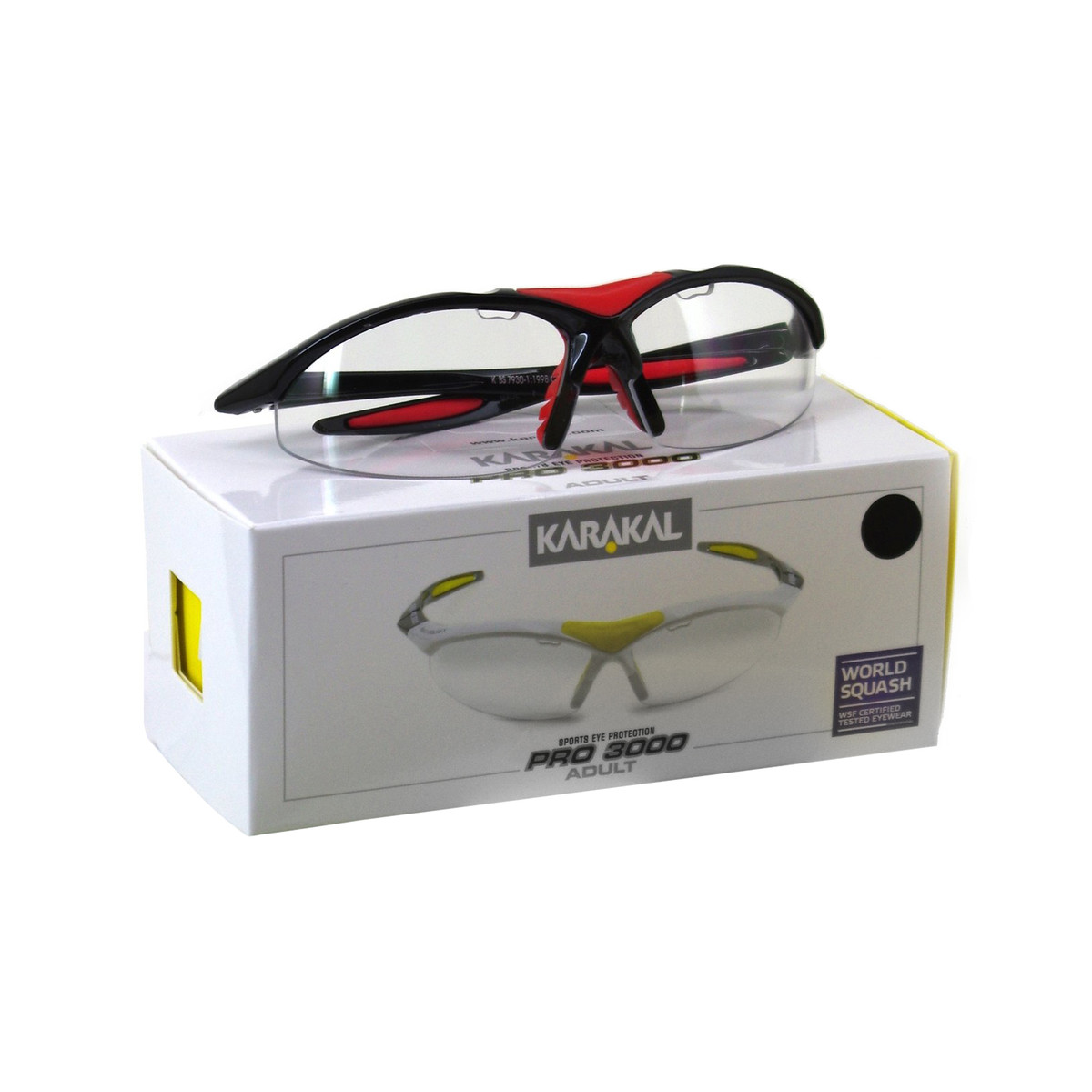 Karakal Pro 3000 Eyewear Protection Black / Red Black || Red | SQUASH ...