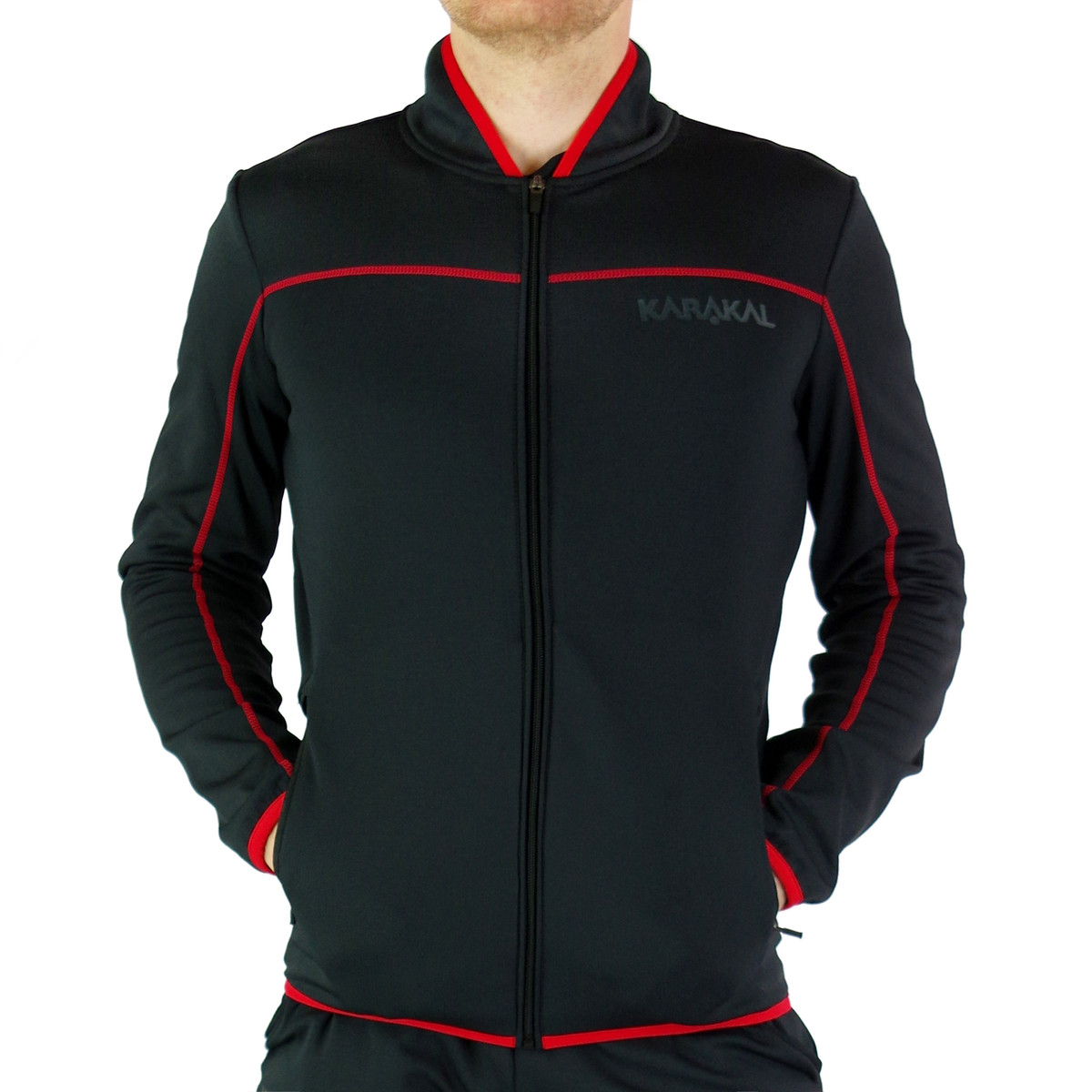 Karakal Pro Tour Jacket Black / Graphite / Red | CLOTHES \ UNISEX ...