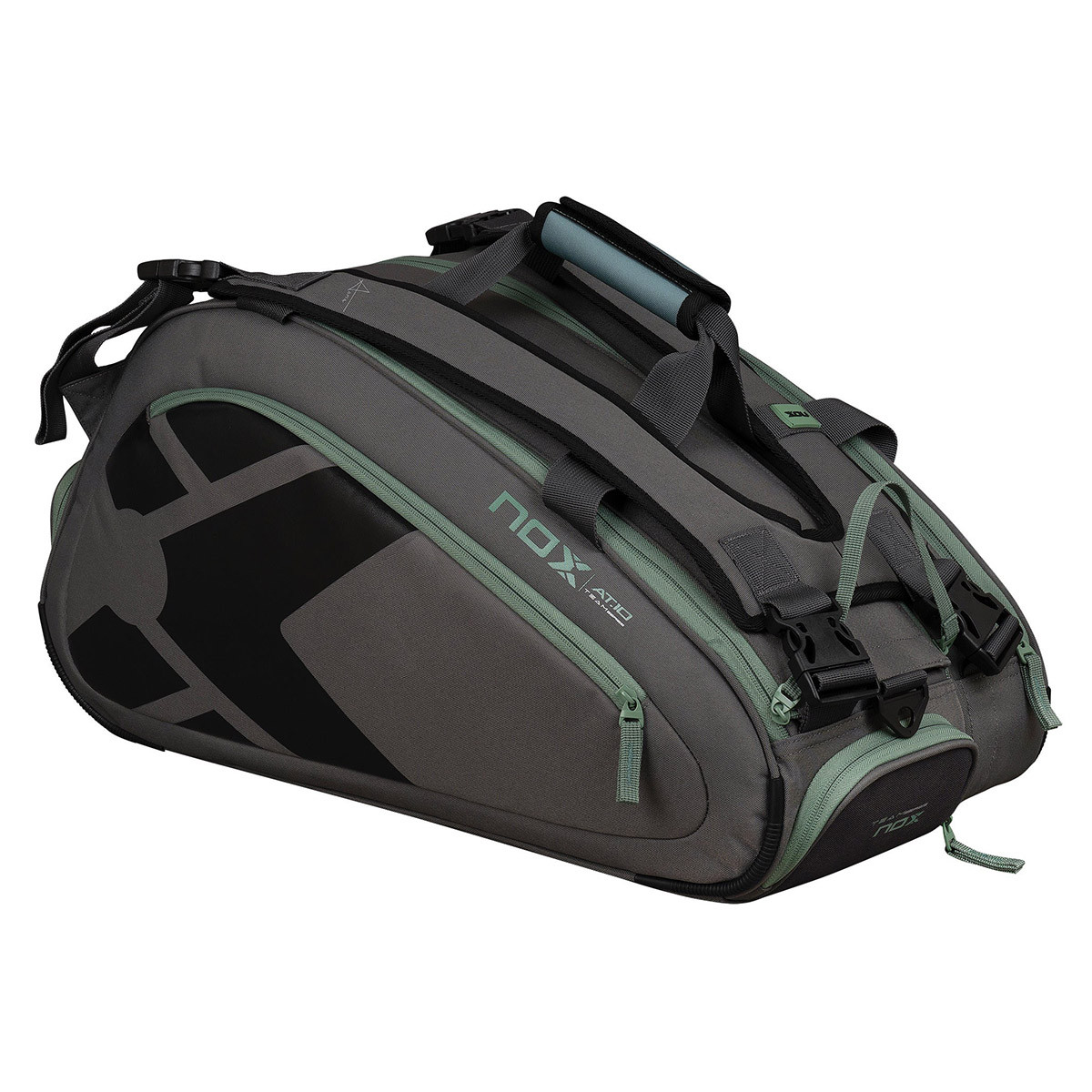 Nox AT10 Team Grey / Green Racket Bag | BAGS \ Tournament Bags Padel ...