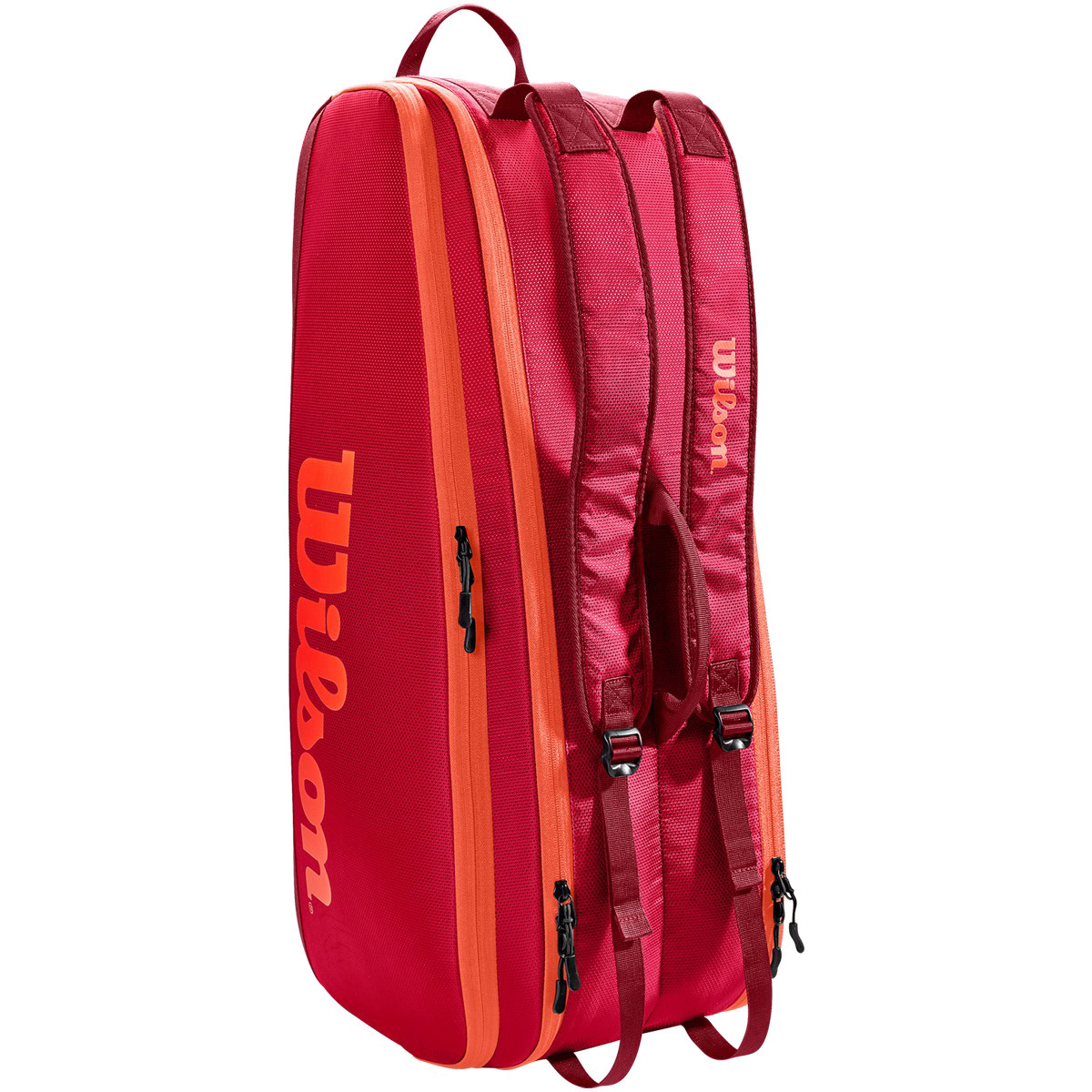 Torba Wilson Tour 6 Pack Maroon / Orange Red || Orange | SQUASH \ Bags ...
