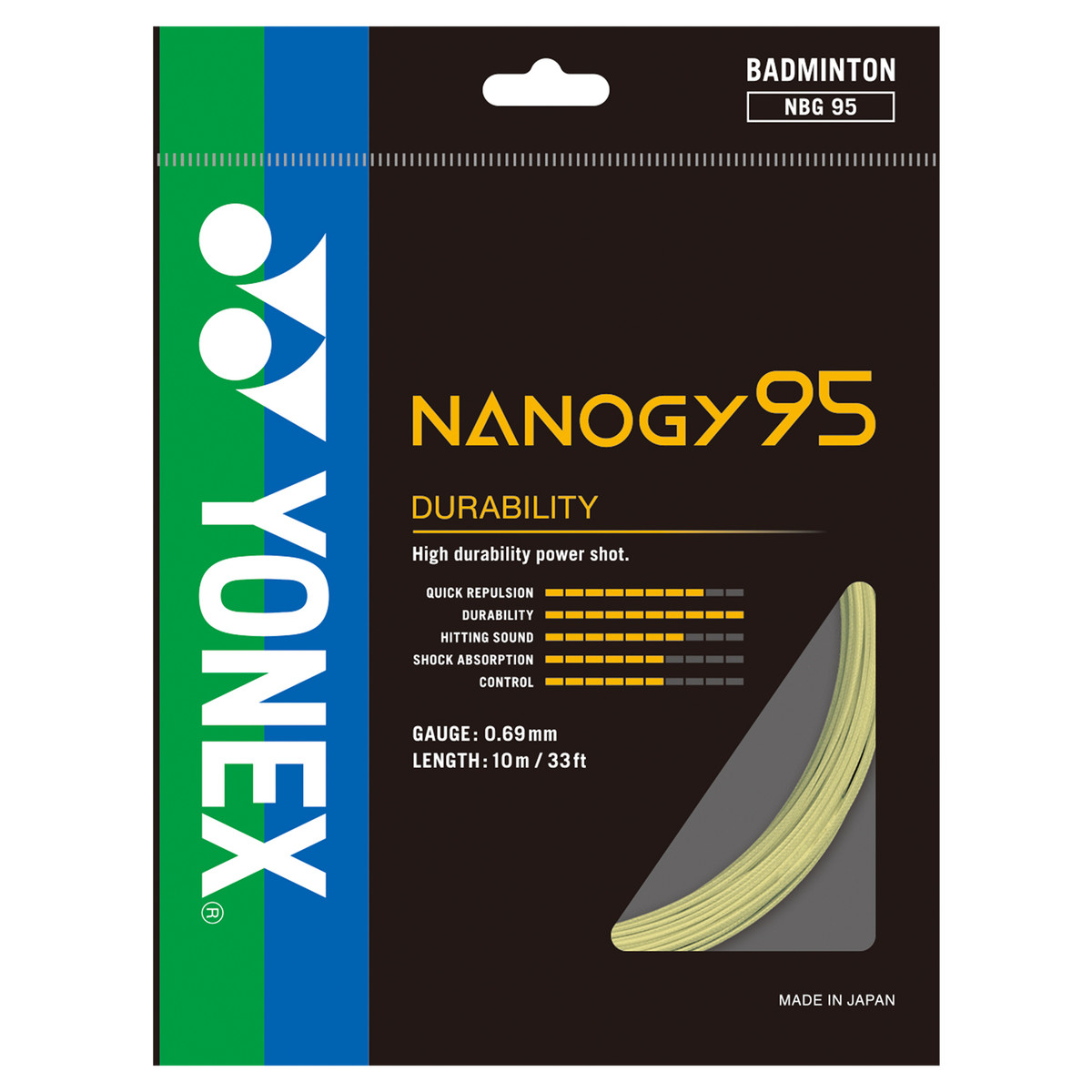 Yonex NBG 95 Gold Gold | BADMINTON \ Strings \ Sets | Rakiety do ...