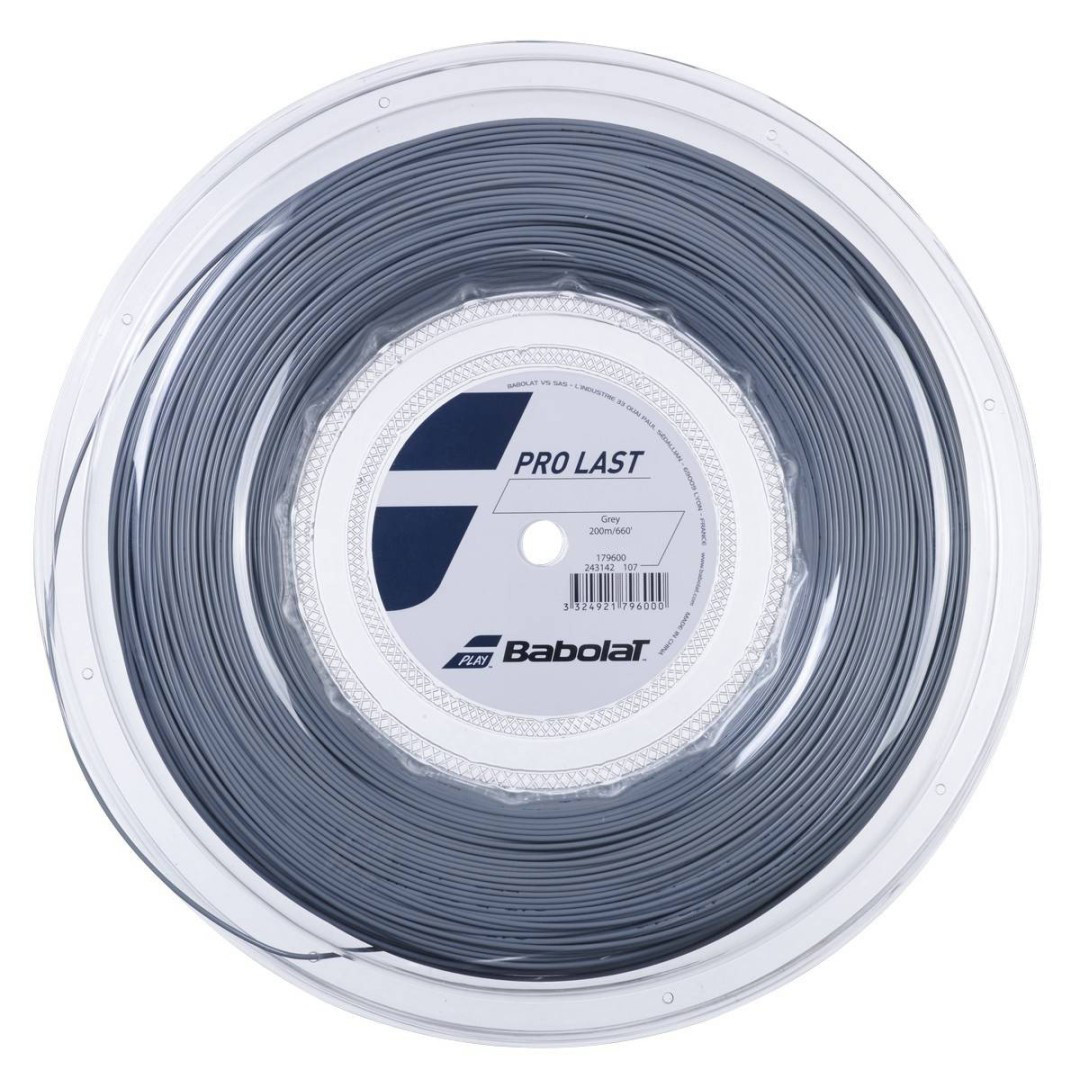 Tennis string Babolat Pro Last 1,25 mm Grey - Reel 200 m 1,25 mm \ Gray ...