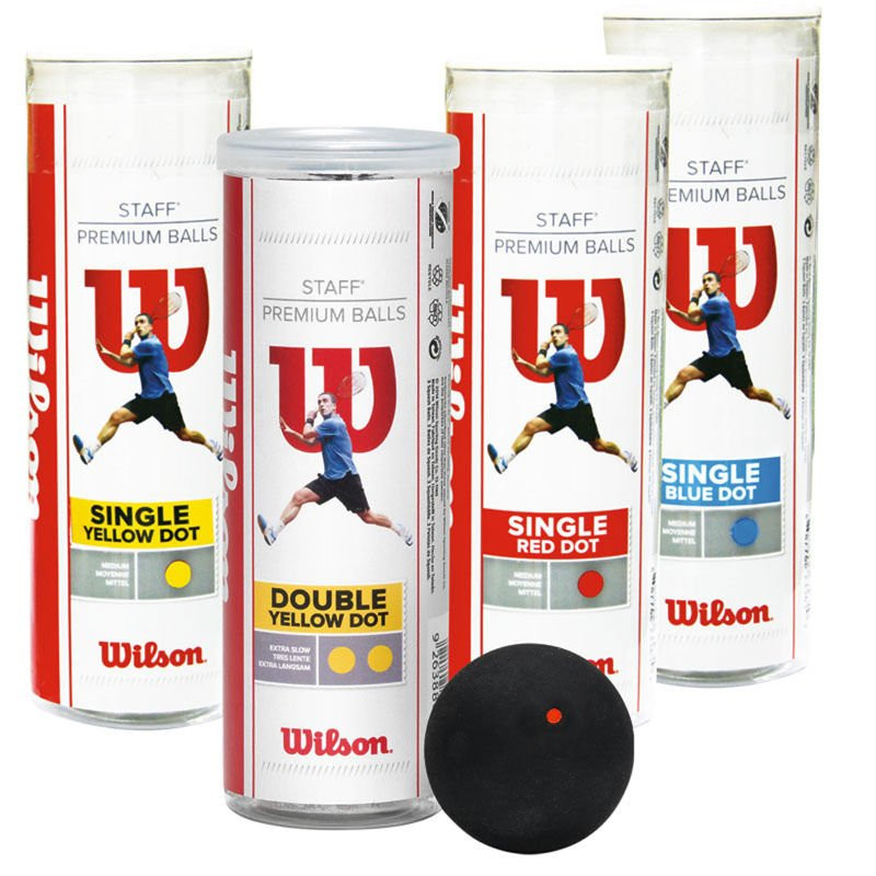 Wilson Staff Red Dot Squash Balls 3-pack. | SQUASH \ Balls \ Wilson ...