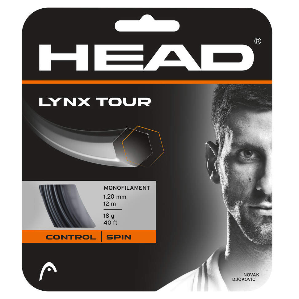 Tennis string HEAD Lynx Tour 1.20 Black 1,20 mm \ Black | TENNIS ...