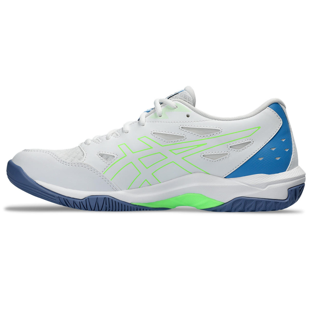 Buty Asics Gel-Rocket 11 White / Blue Biały || Niebieski || Zielony | SQUASH \ Buty \ Asics ...