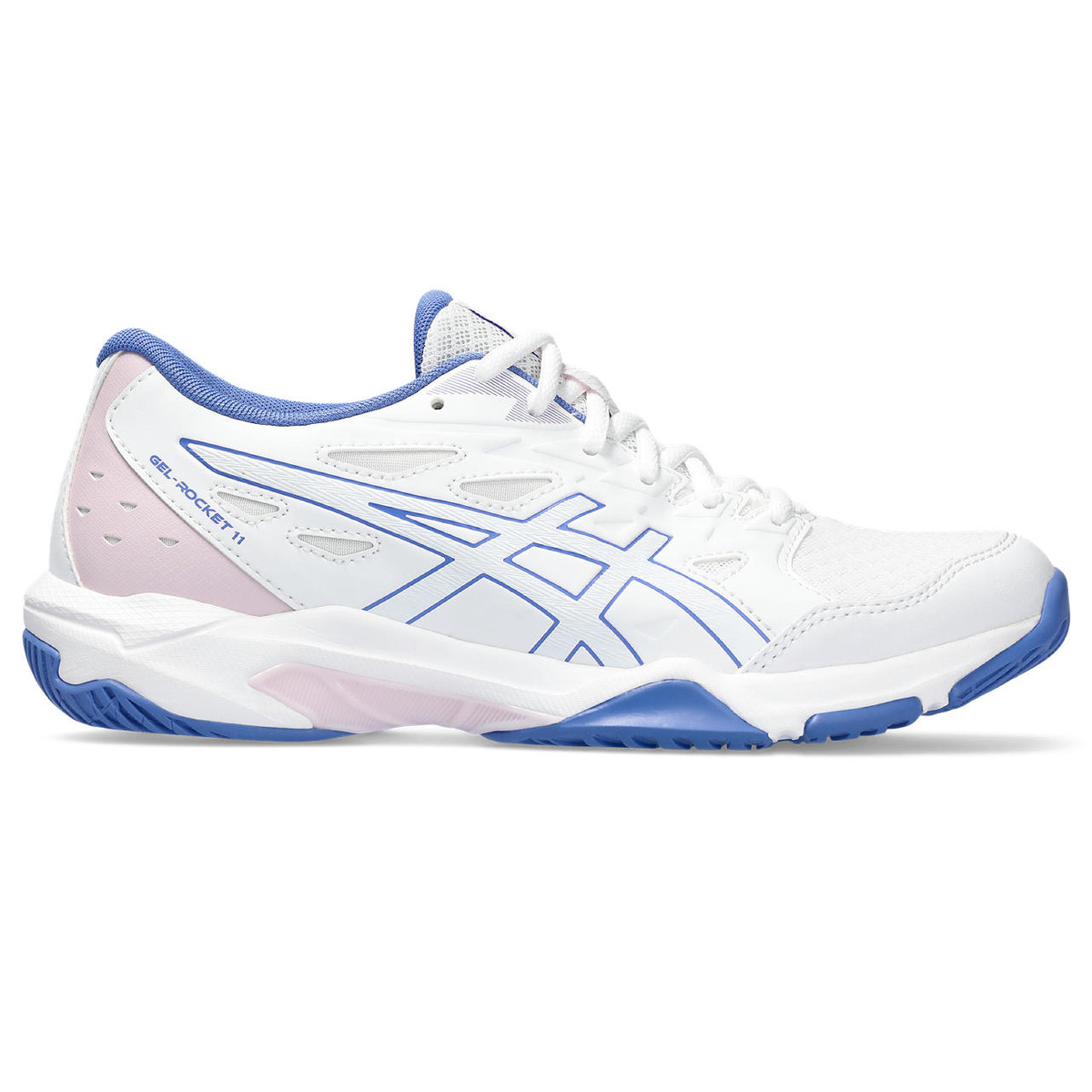 Buty Asics Gel-Rocket 11 Women's White / Sapphire Biały | SQUASH \ Buty \ Asics BADMINTON \ Buty ...
